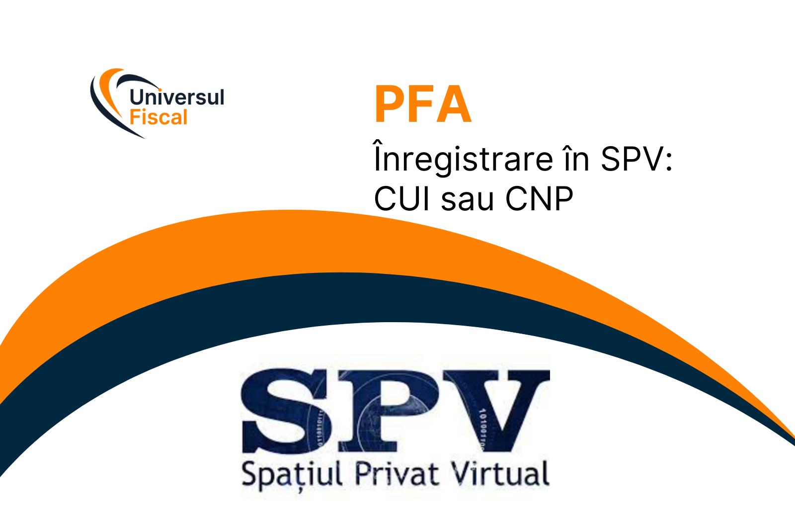 Înregistrarea PFA în SPV