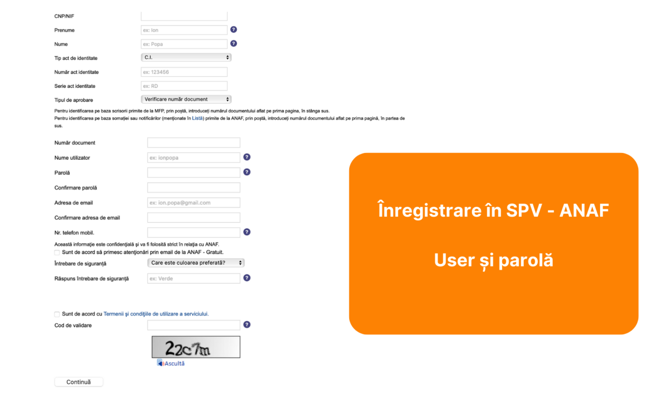 Înregistrarea PFA în SPV
